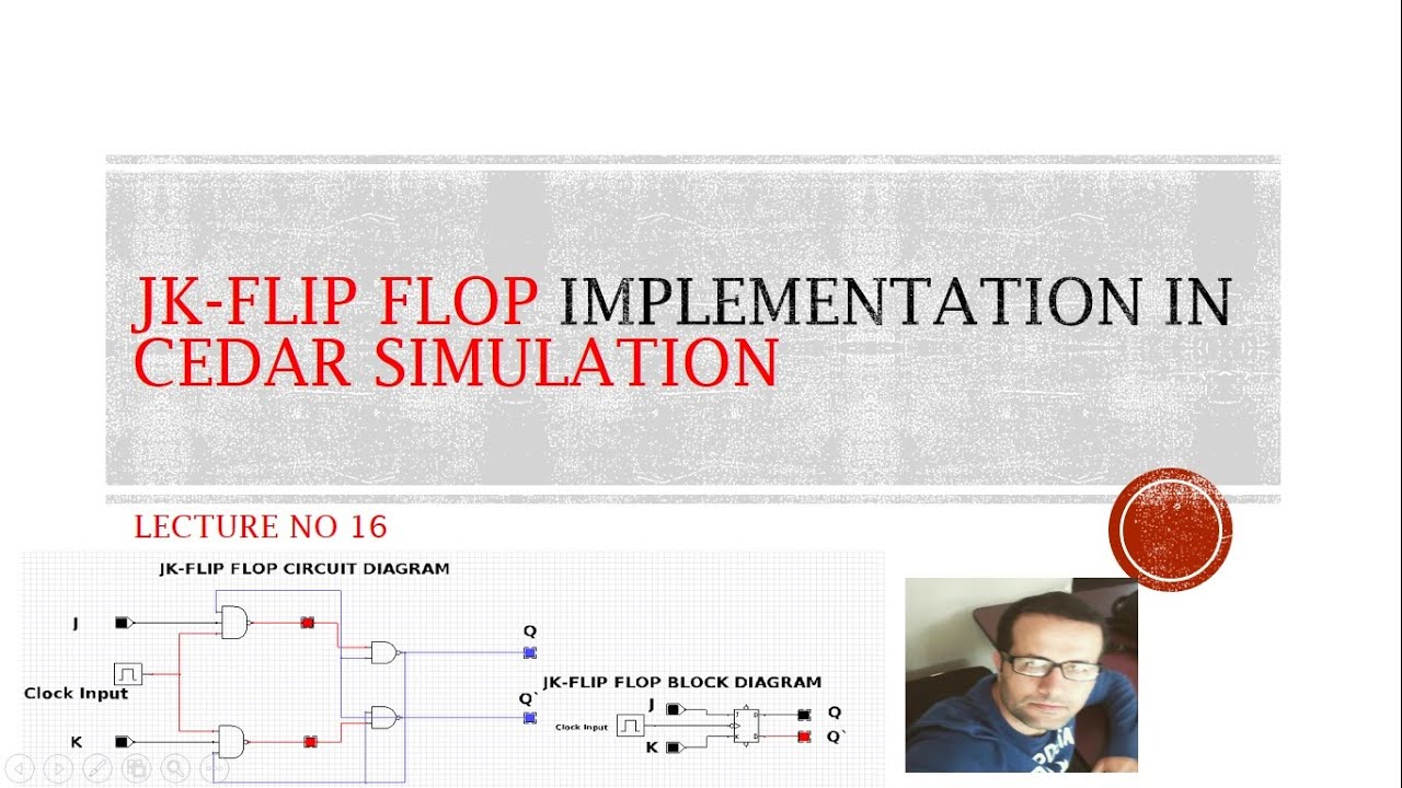 [Lecture No 16][JK-Flip Flop Implementation in CEDAR Simulation] - YouTube