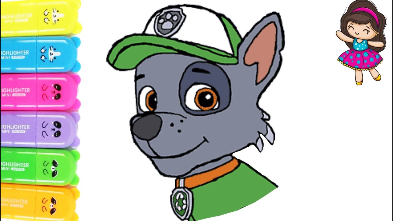 How to Draw Rocky from paw Patrol // PAW Patrol The Movie Drawing ...