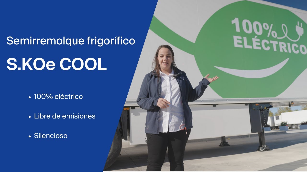 Semirremolque frigorífico S.KOe COOL 100% eléctrico - YouTube