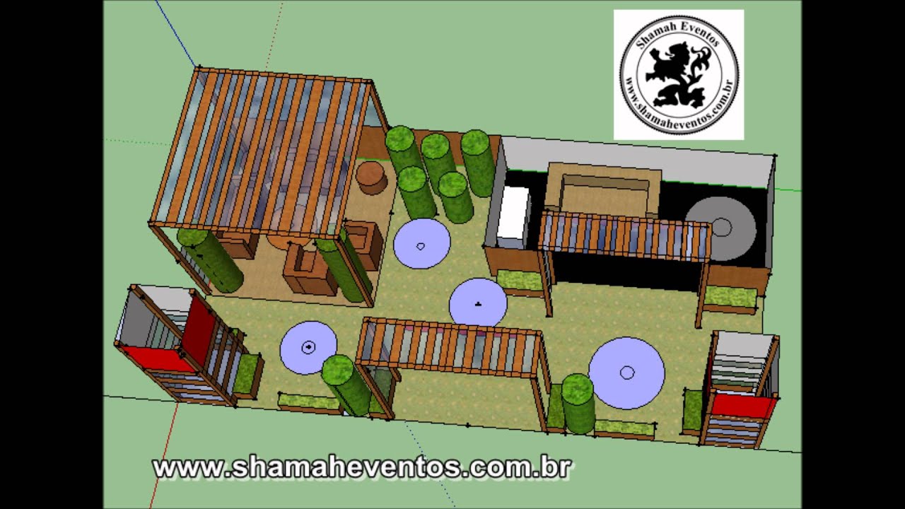 criação de stands ecologicos para feiras e eventos - YouTube