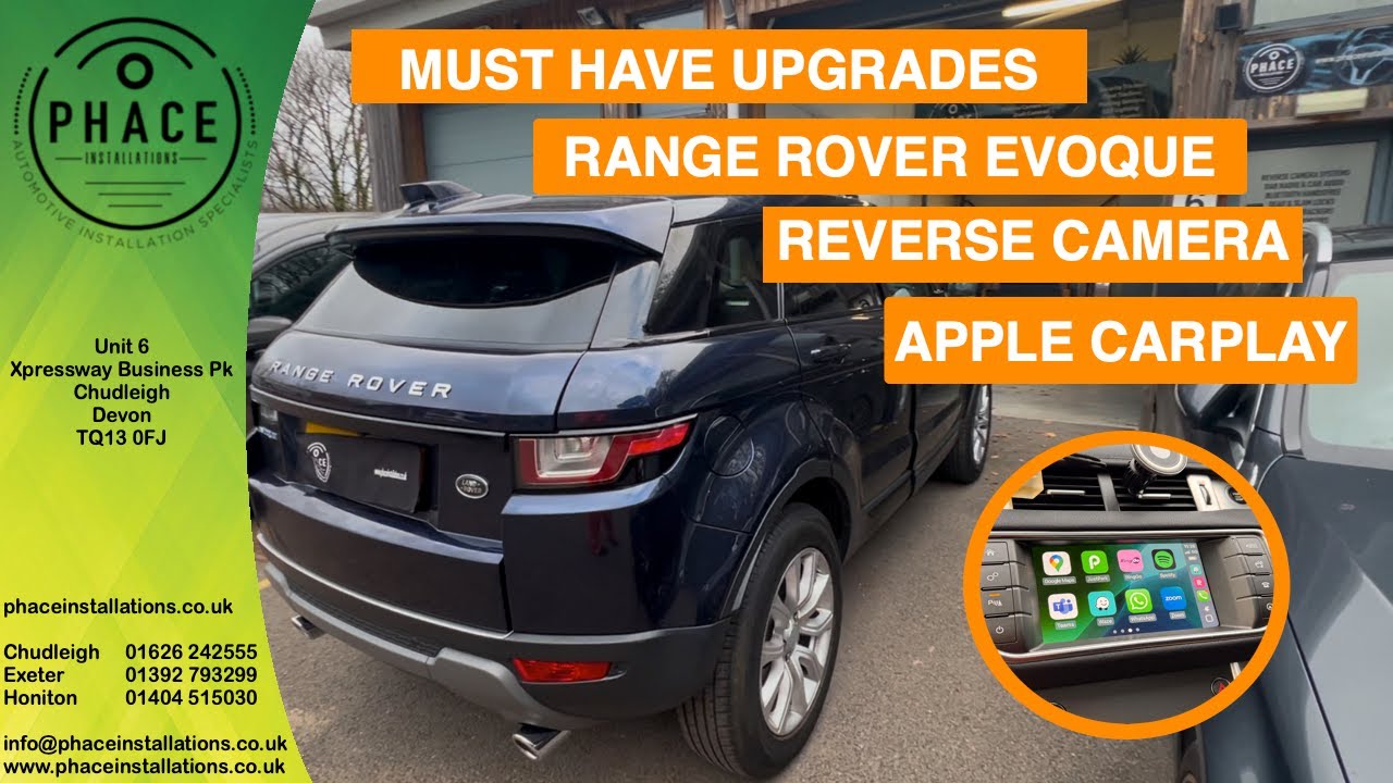 Range Rover Evoque Apple CarPlay and Reverse Camera UPGRADES - YouTube
