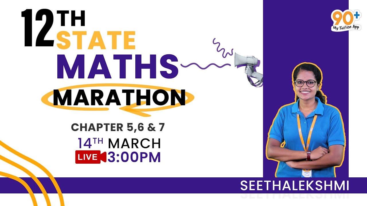 PLUS TWO KERALA STATE SYLLABUS MATHS MARATHON CHAPTER 5 6 7