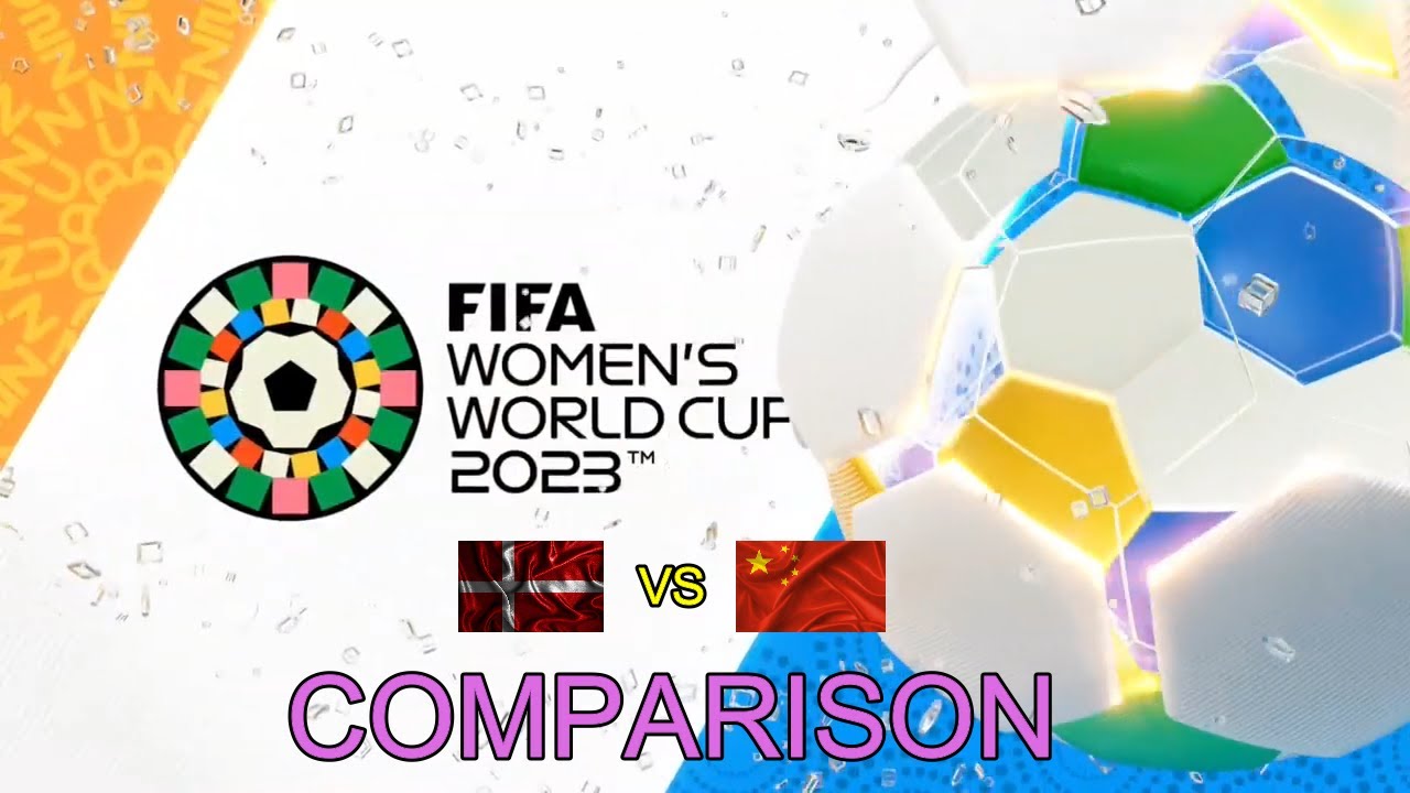 DENMARK VS CHINA : COMPARISON : ROUND 01 : FIFA WOMEN'S WORLD CUP 2023 ...