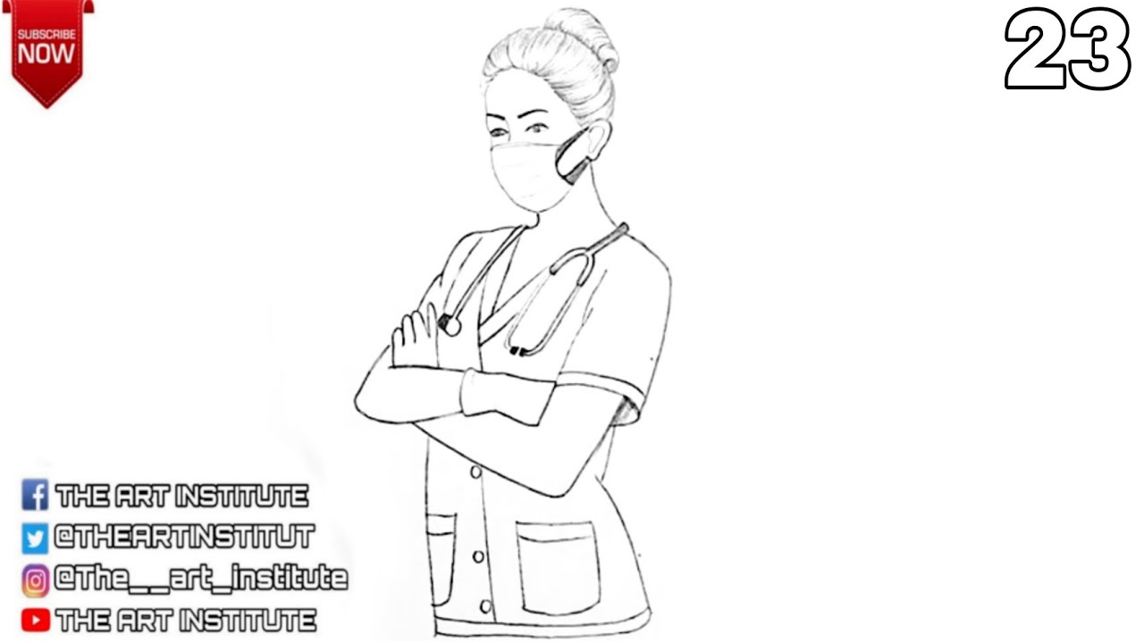 how to draw a cute nursing Girl pencil drawing||#drawing #pencildrawing ...