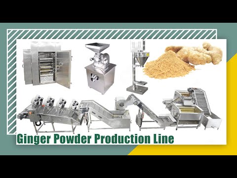 Ginger powder production line Ginger Washing Peeling Slicing Drying ...