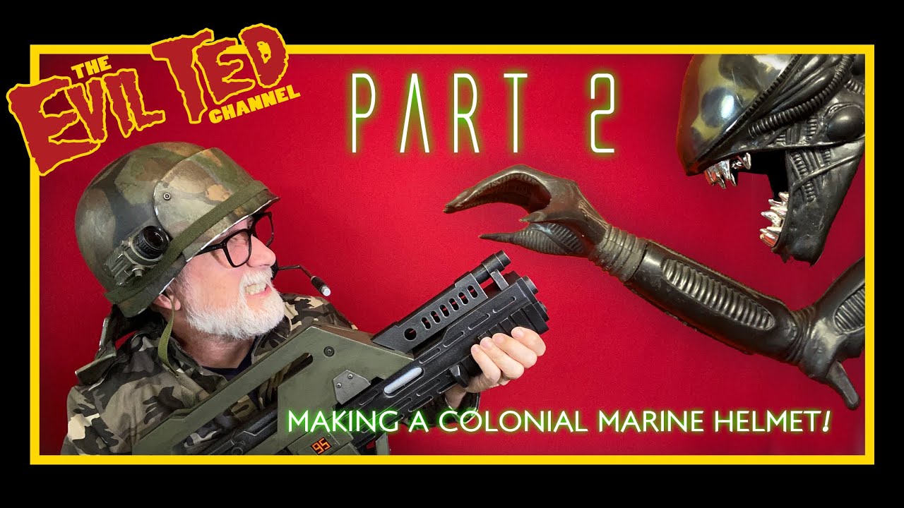 Making a Colonial Marine Helmet Part 2 - YouTube