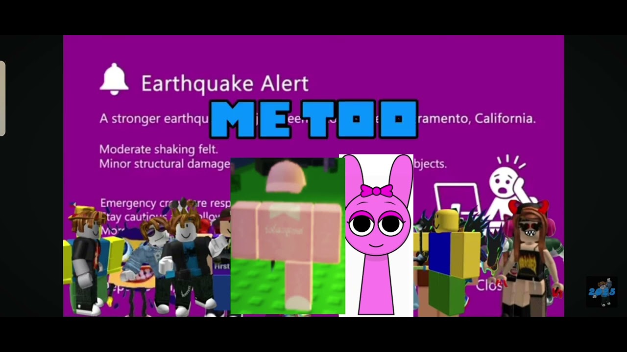 Windows Earthquake Killscreen All Roblox Sprunki Pinky - YouTube