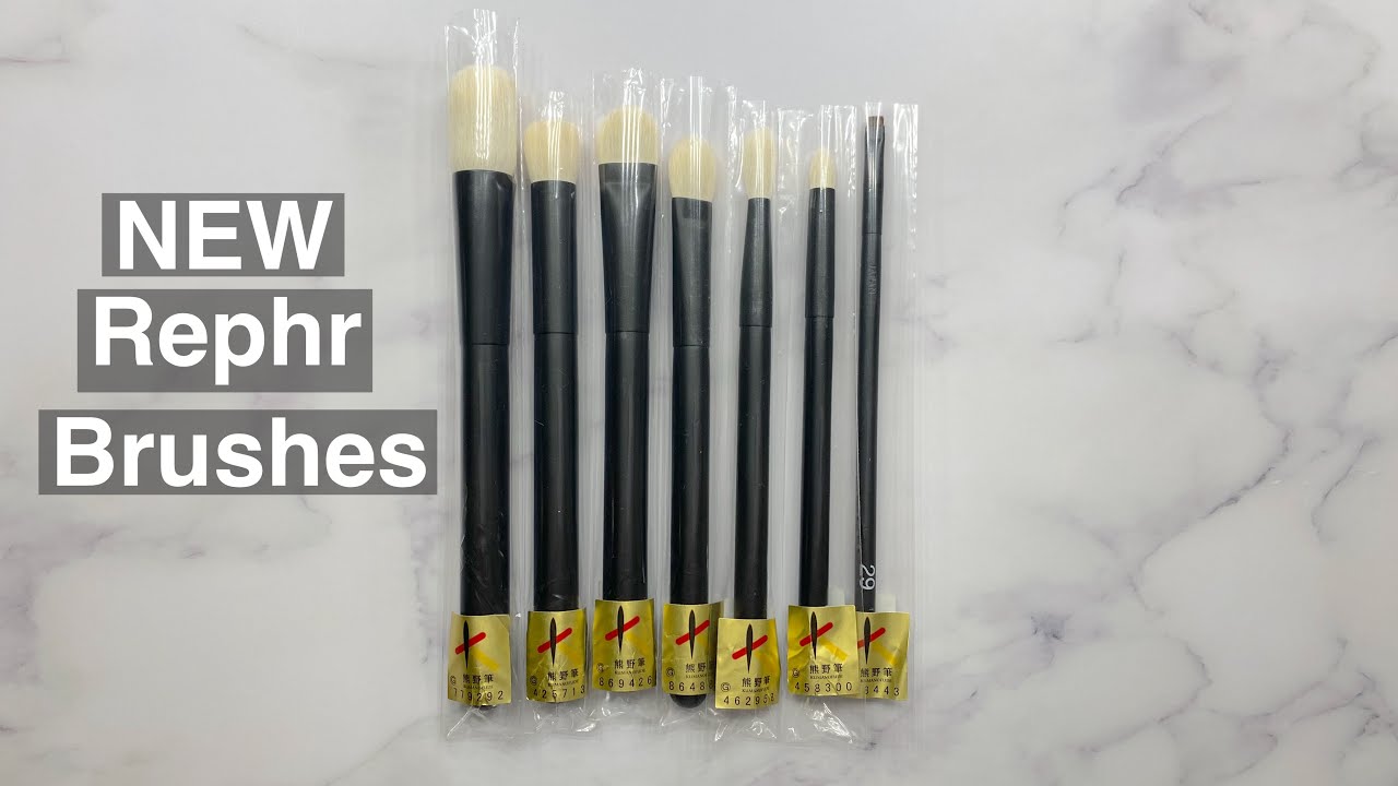 NEW Rephr Brushes - Along with Comparisons -Featuring Hakuhodo, Takeda ...