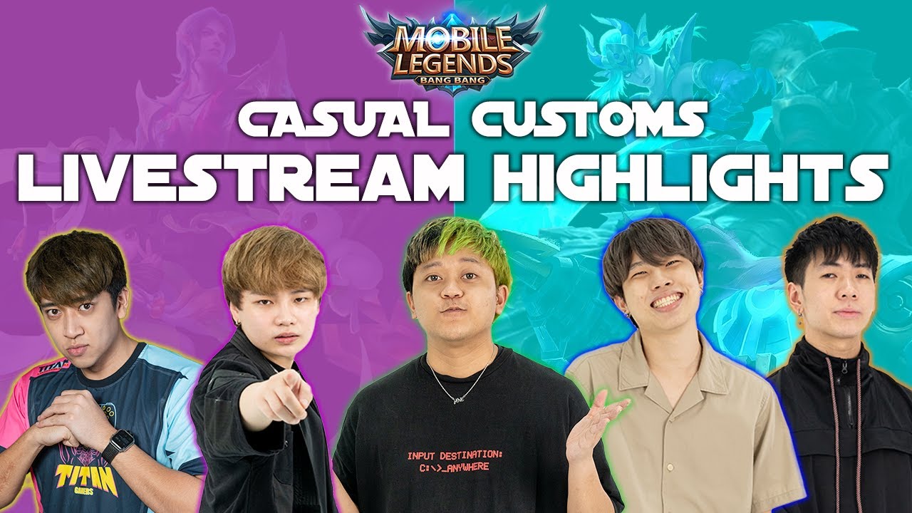Custom Mobile Legends Games with The Viewers (Livestream Highlights ...