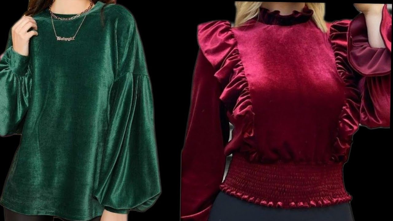 New Ideas Blouse 2022-23! Best Valvet Tops design Images/simple Valvet ...