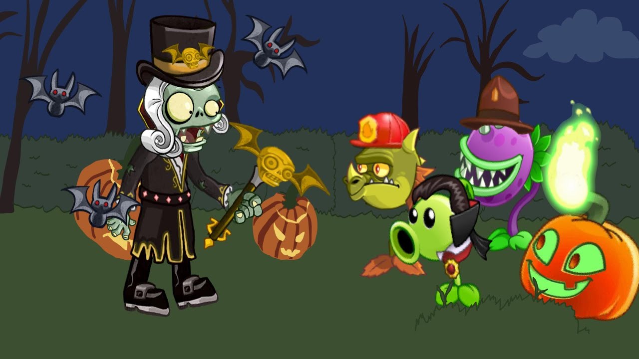 Plants vs. Zombies 2 Lawn of Doom Halloween 4 Animation - YouTube