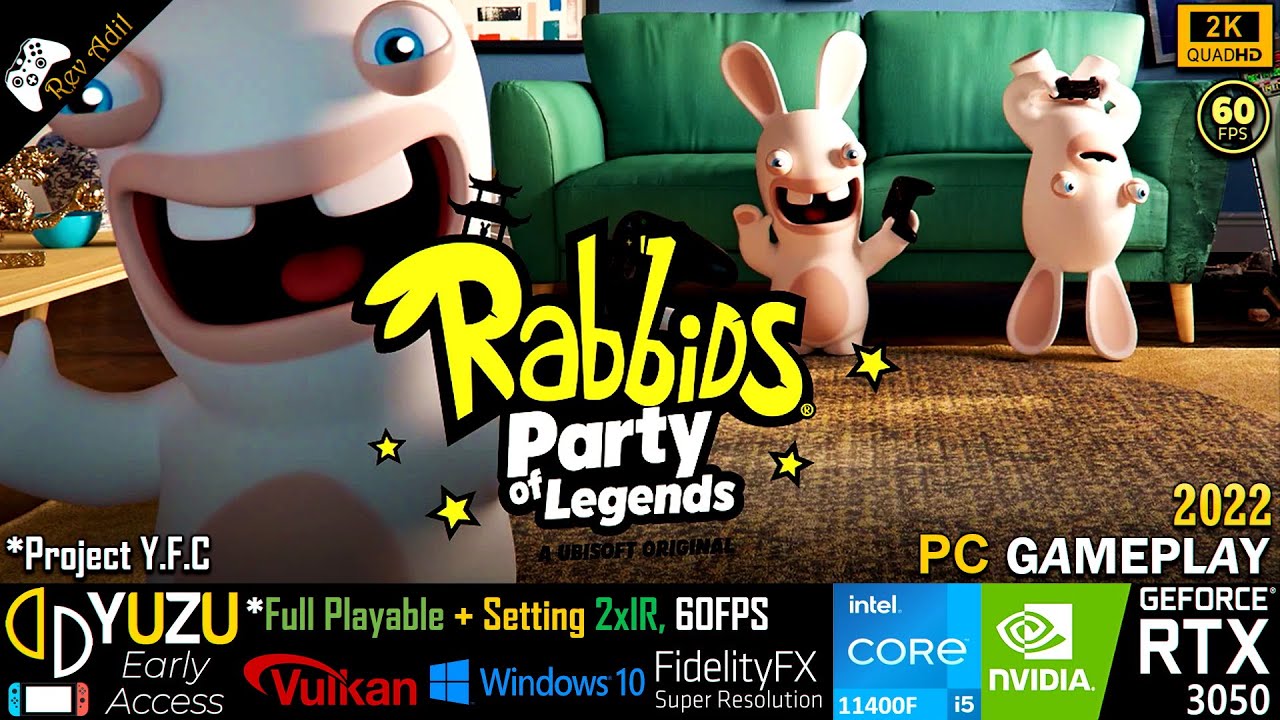 Rabbids Party of Legends PC Gameplay | Yuzu EA | Full Playable | Switch ...