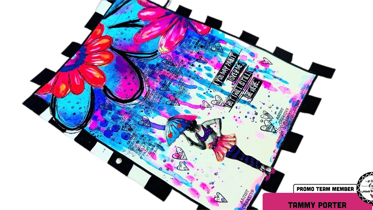 Let the colour rain down…..Art Journal Page - YouTube