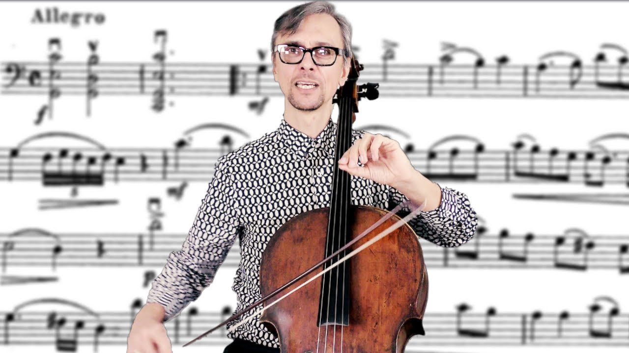 How to Play J.B.Breval Sonata in C Major | Cello Lesson Tutorial - YouTube