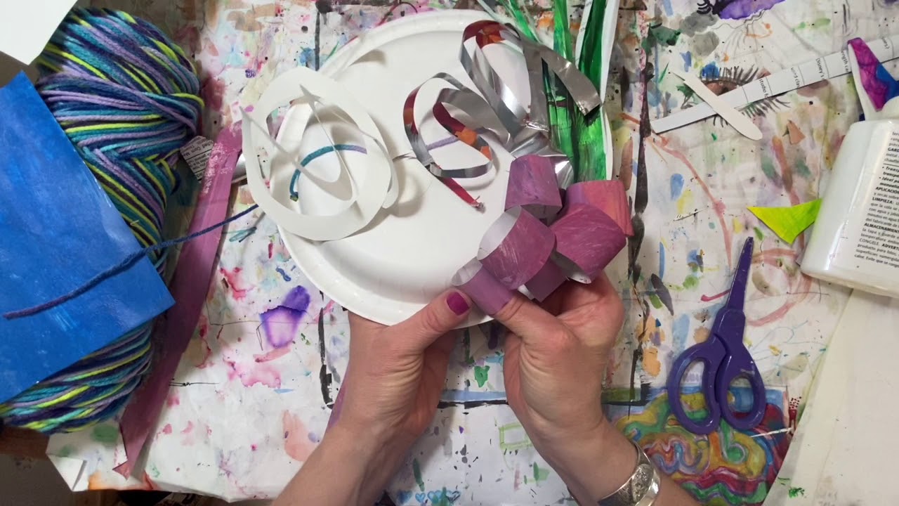 Paper plate Party hats - YouTube