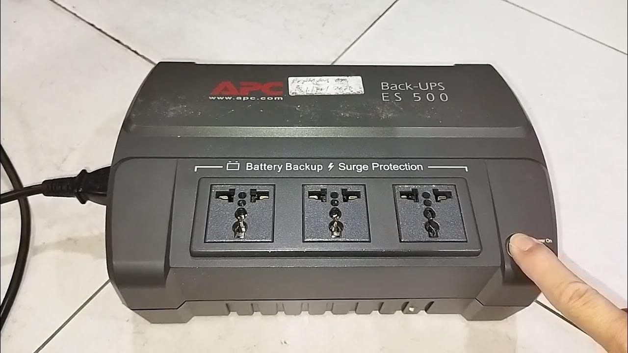 Faulty APC Black-UPS ES500 UPS - YouTube