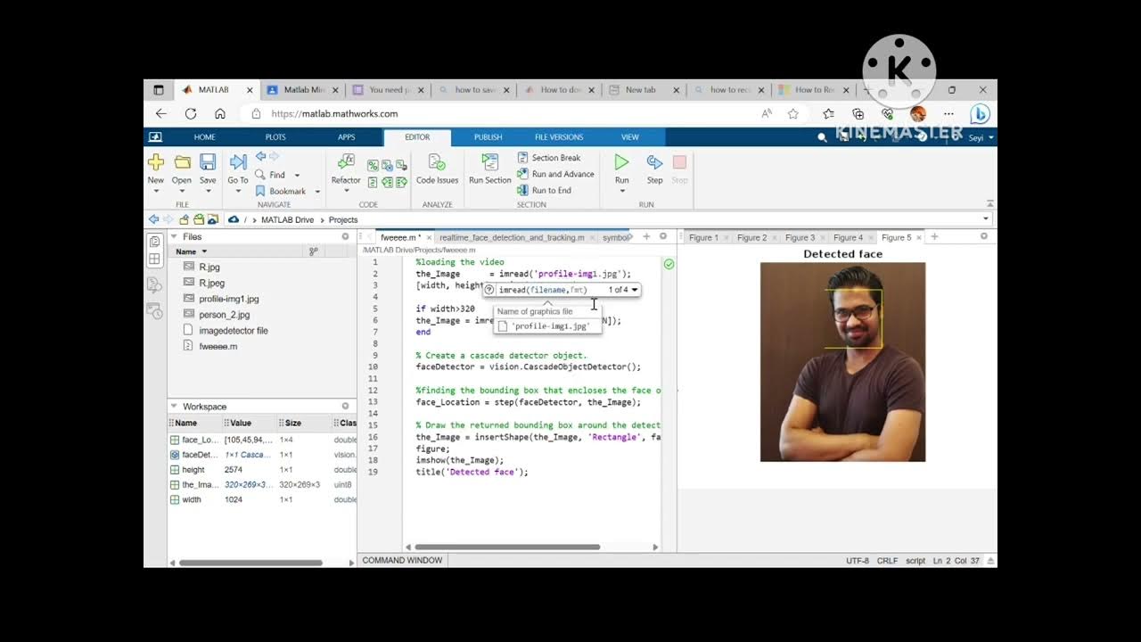 GROUP22:MATLAB FACE DETECTION PROJECT - YouTube