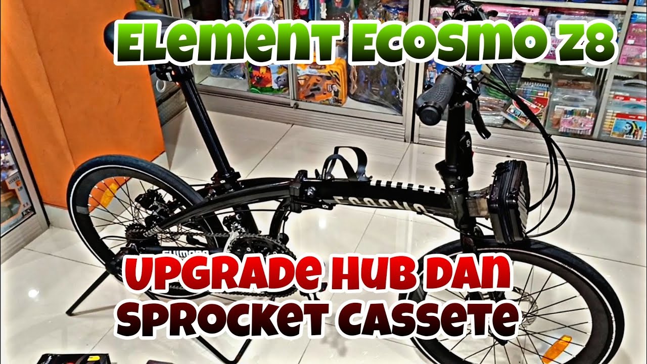 Sepeda Lipat Element Ecosmo z8 Upgrade Hub Sprocket Pacific B415 Rantai ...