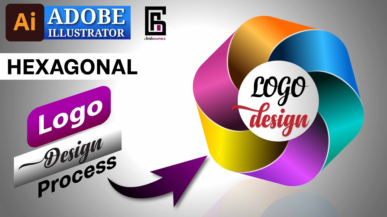 Design A Simple Modern Logo In Polygon | Adobe Illustrator CC 2022 ...