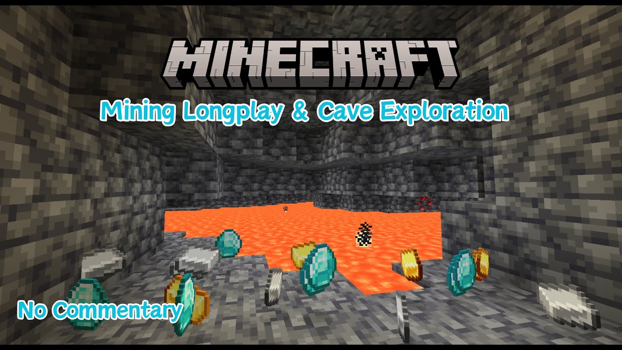 Minecraft Longplay Mining - Exploring MASSIVE Cave - Ore Mining - No ...