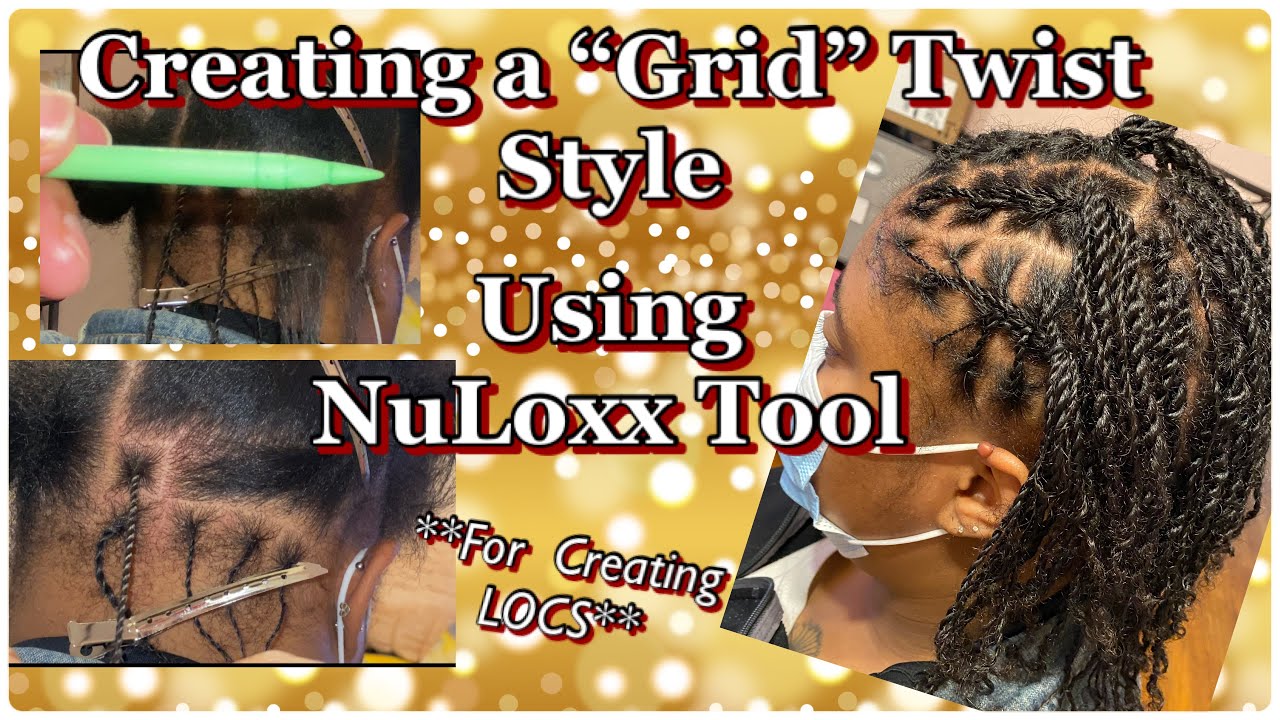 Twist Style with LOC “Grid” Using NuLoxx Tool - Microlocs | Twists ...