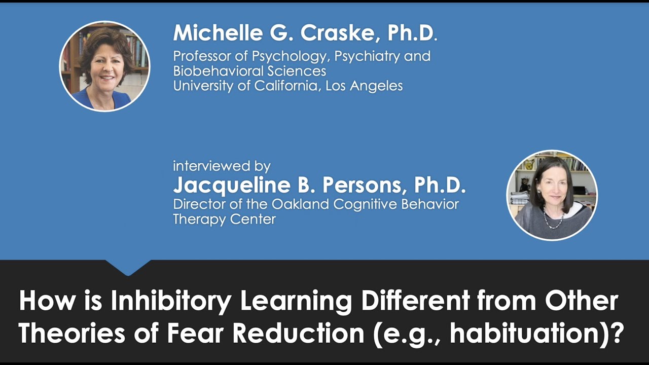 MICHELLE CRASKE - How is Inhibitory Learning Different from Other ...