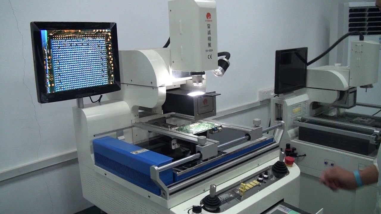 WDS-800A automatic BGA rework station for car motherboard repair - YouTube