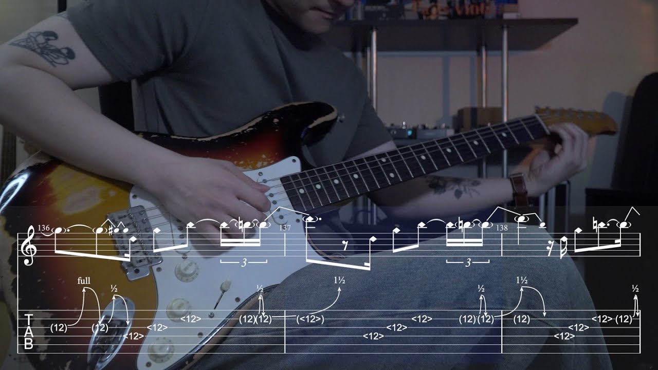 [TAB] Gravity (Live In L.A.) - John Mayer full cover(기타 커버) [Guitar ...