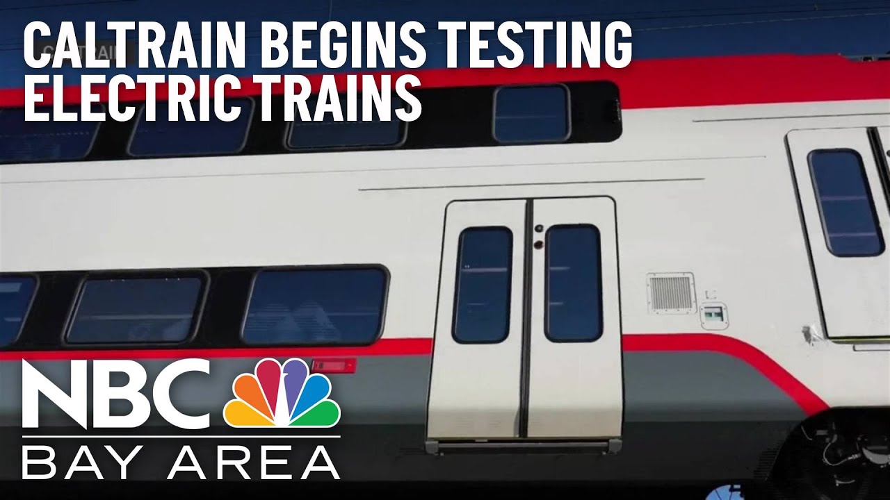 Watch: Caltrain Conducting Tests on New Electric Train Fleet - YouTube