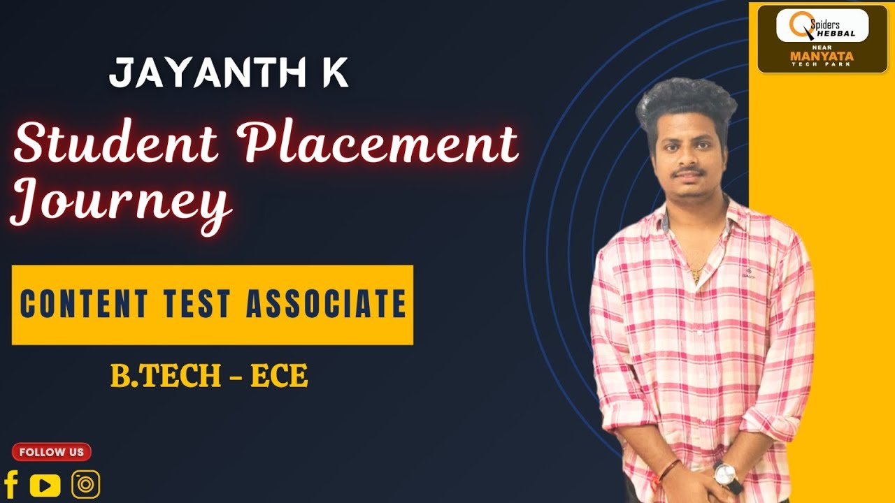 JAYANTH K has officially secured a position as a Content Test Associate ...
