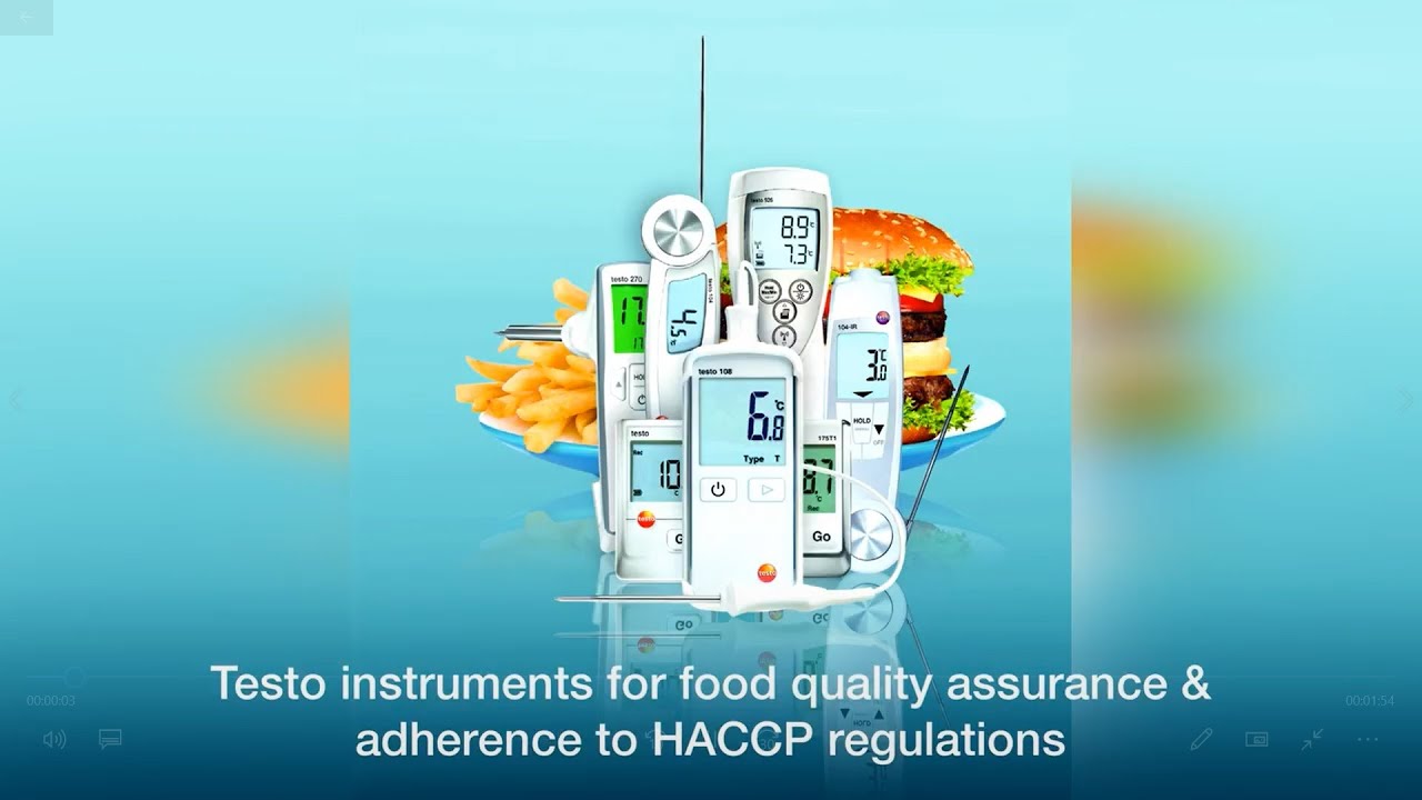 Testo Food Instruments for HACCP compliance - YouTube