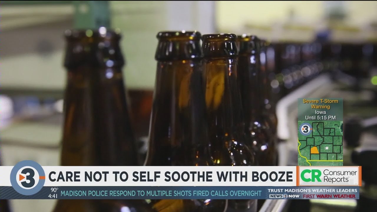 Careful not to self soothe with booze - YouTube