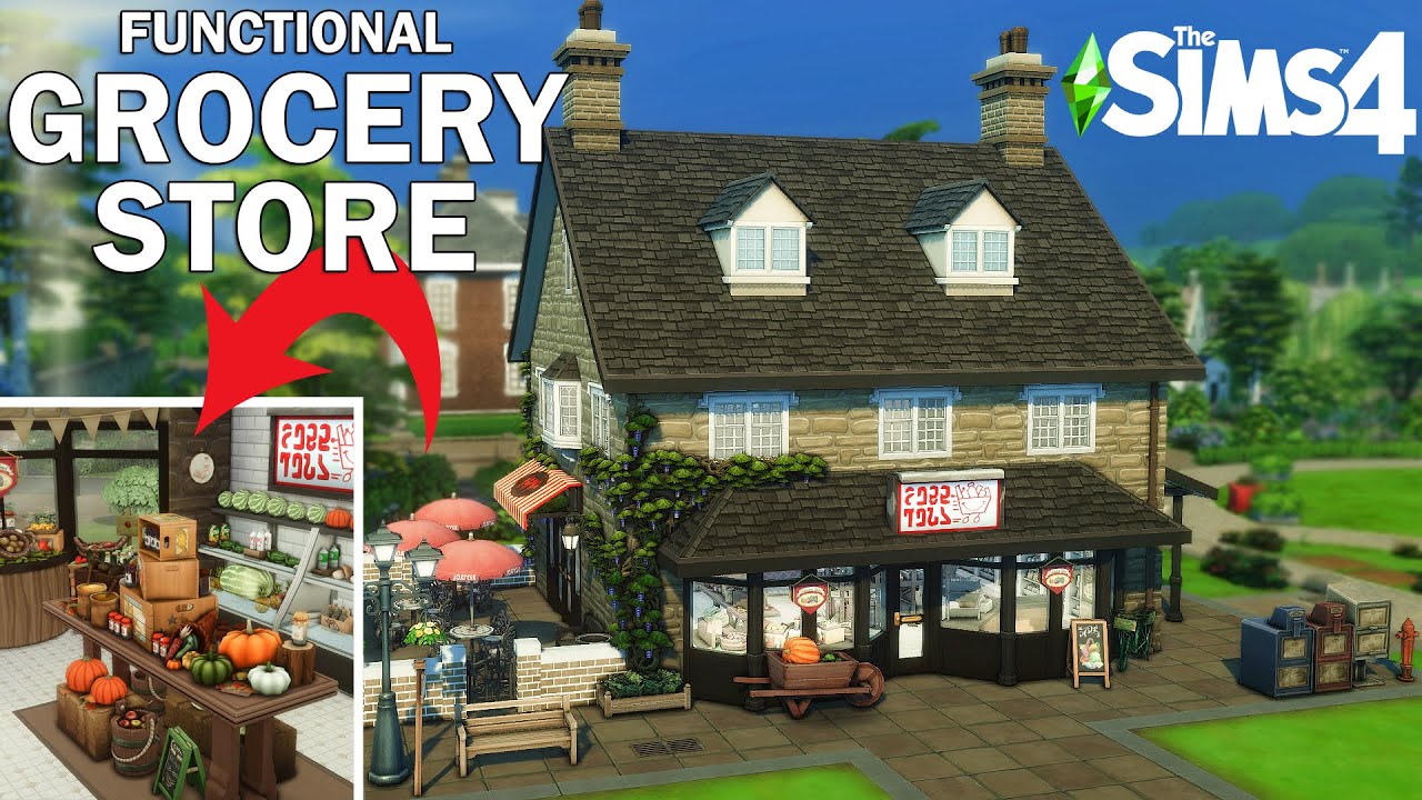 Sims 4 Grocery Store Sims 4 Sims Sims 4 Cc Furniture