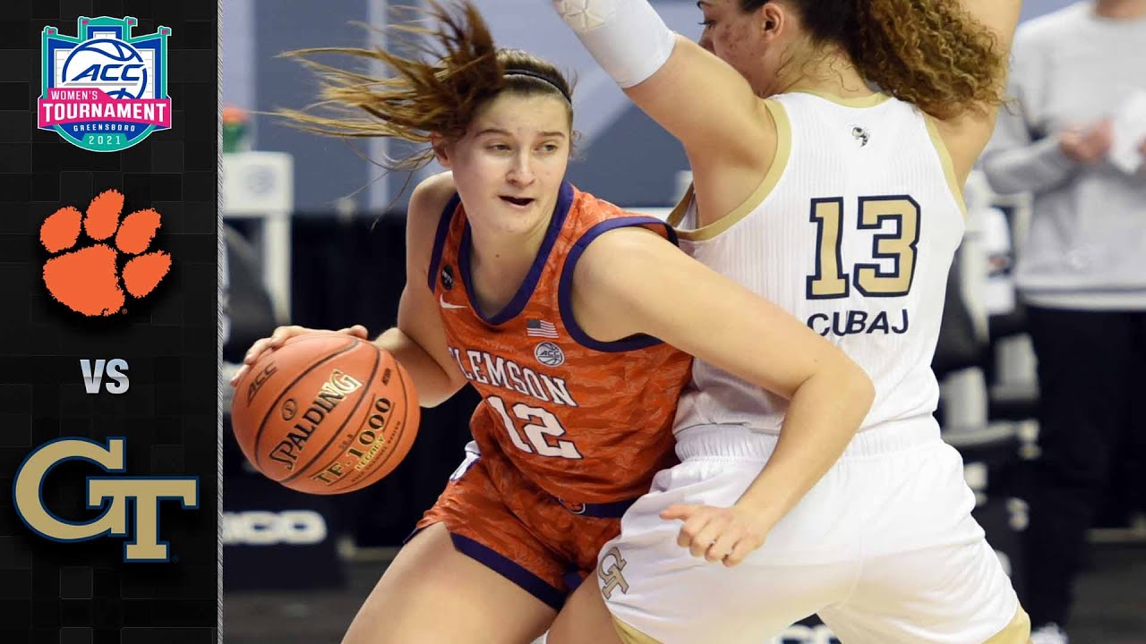 Clemson vs. Georgia Tech ACC Women's Basketball Tournament Highlights ...