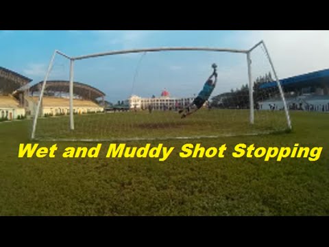 Wet and Muddy Goalkeeper Shooting Session - YouTube