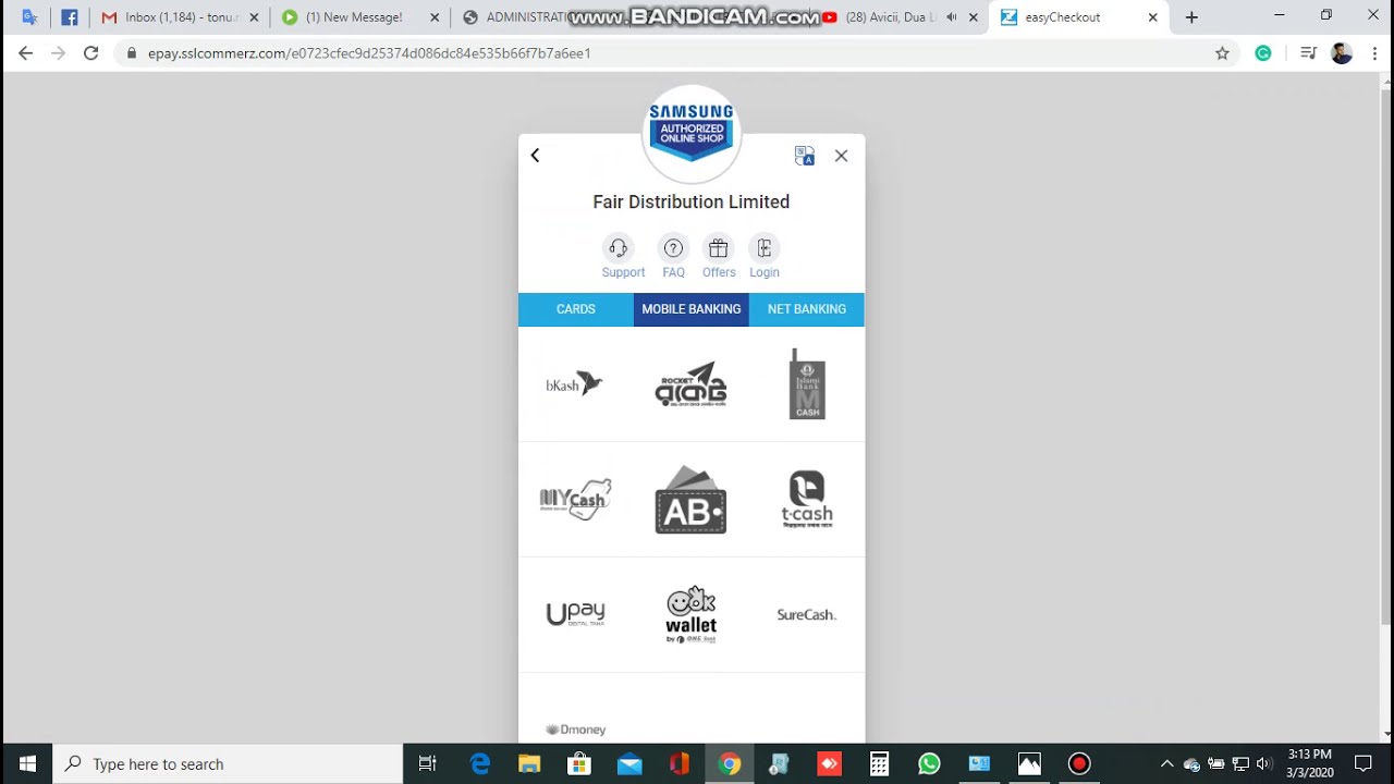 estore order and online payment tutorial demo - YouTube