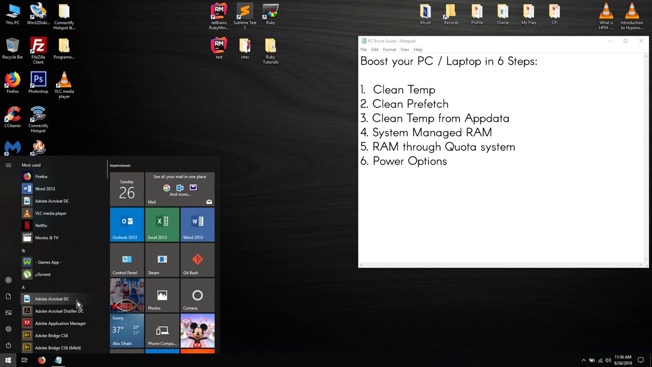 Boost my PC / Laptop in 6 Steps - YouTube