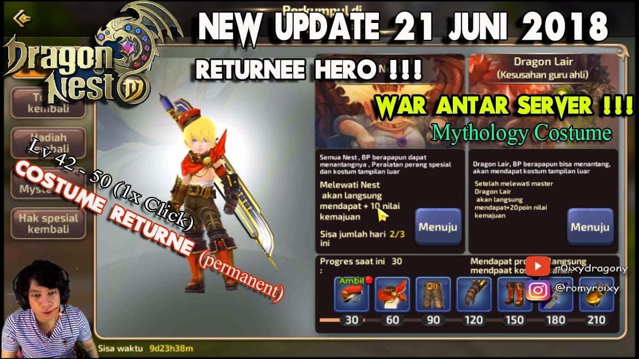 Returnee Hero !!! Dragon Nest M - New Update 21 Juni 2018 , Returnee ...