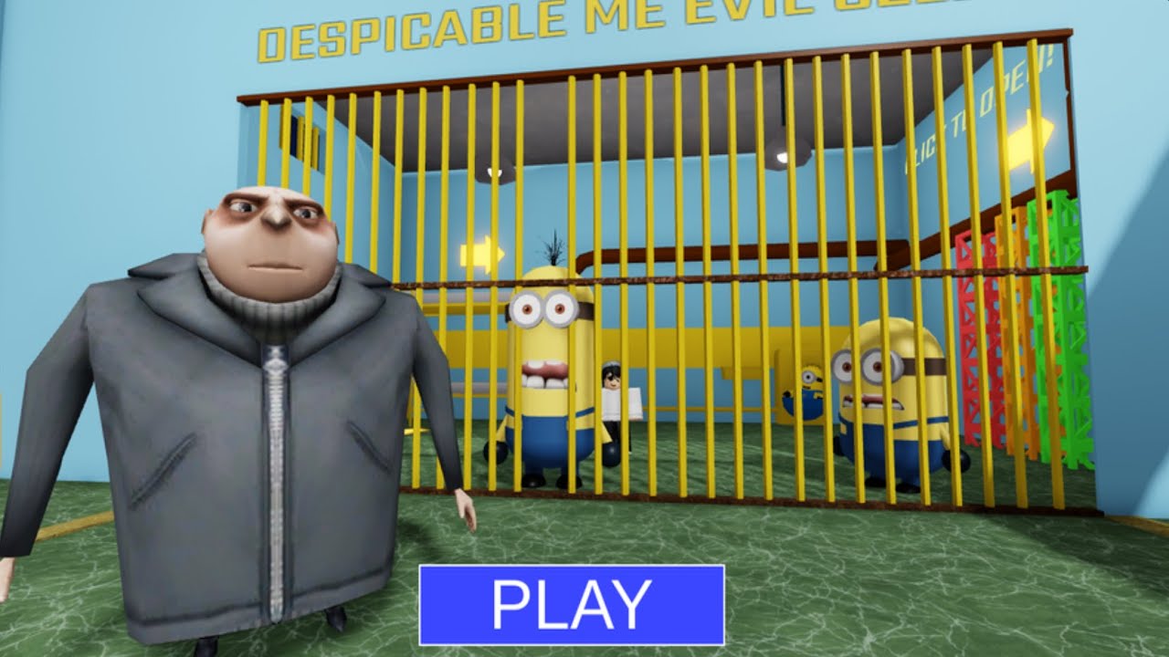 GRU's Prison Run! Third person Obby | ROBLOX (full game) - YouTube