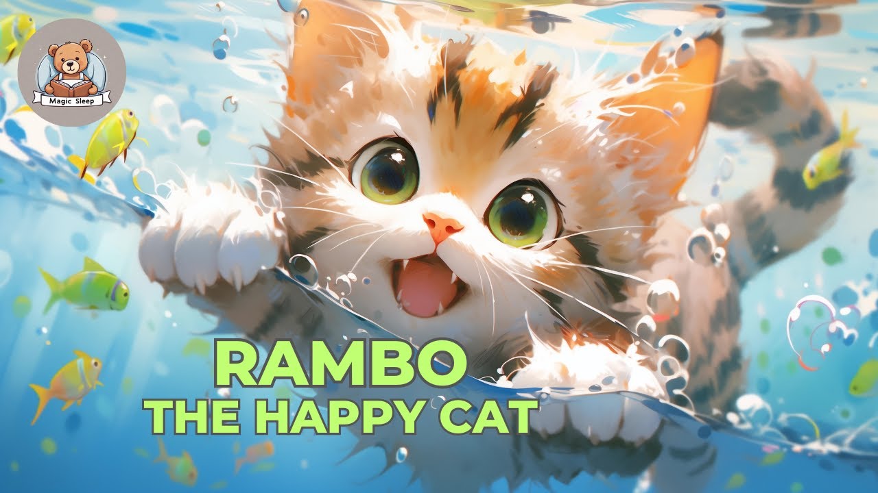 Rambo the Happy🐱Cat | 💤Bedtime Story for Children | Book Reading ...