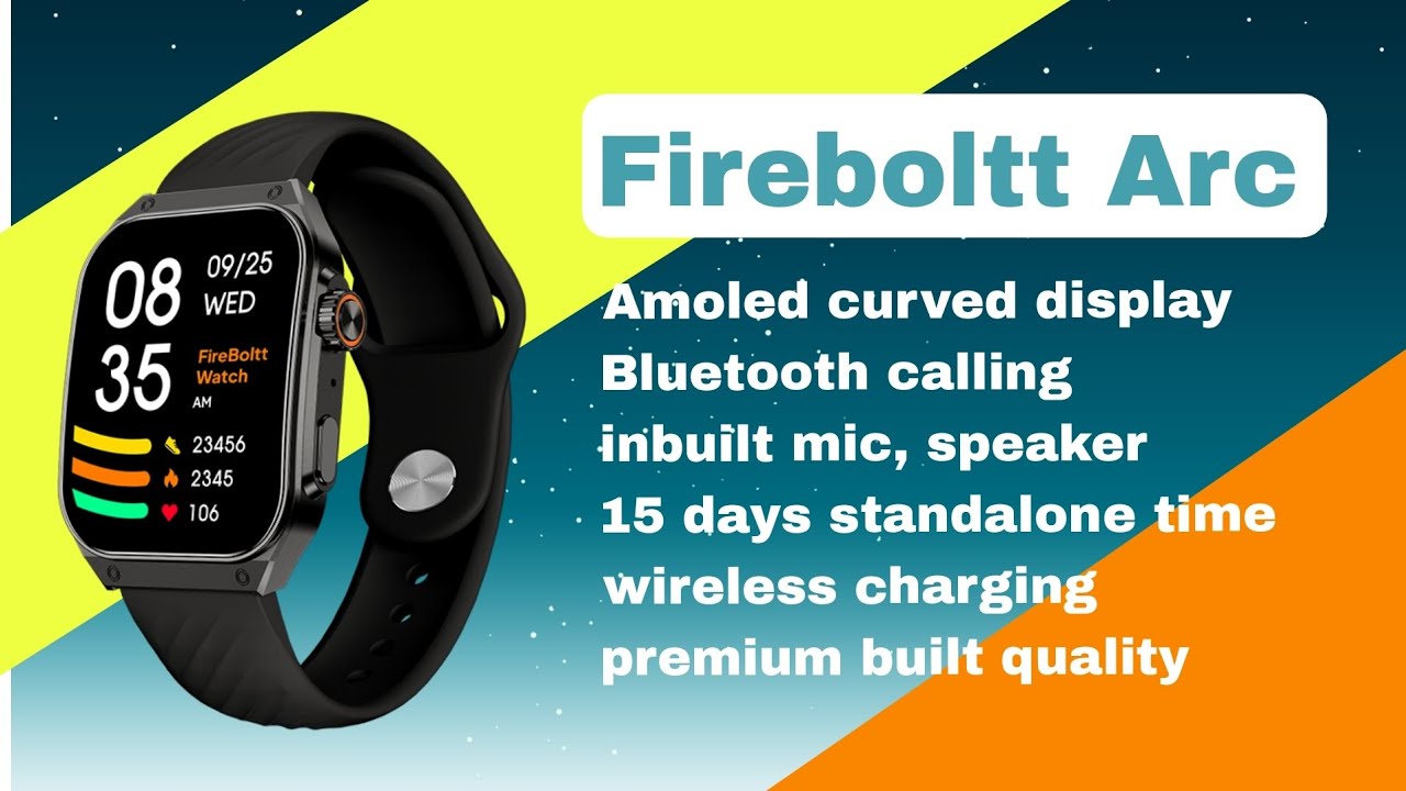 Fire boltt arc watch review | Fireboltt curv watches - YouTube