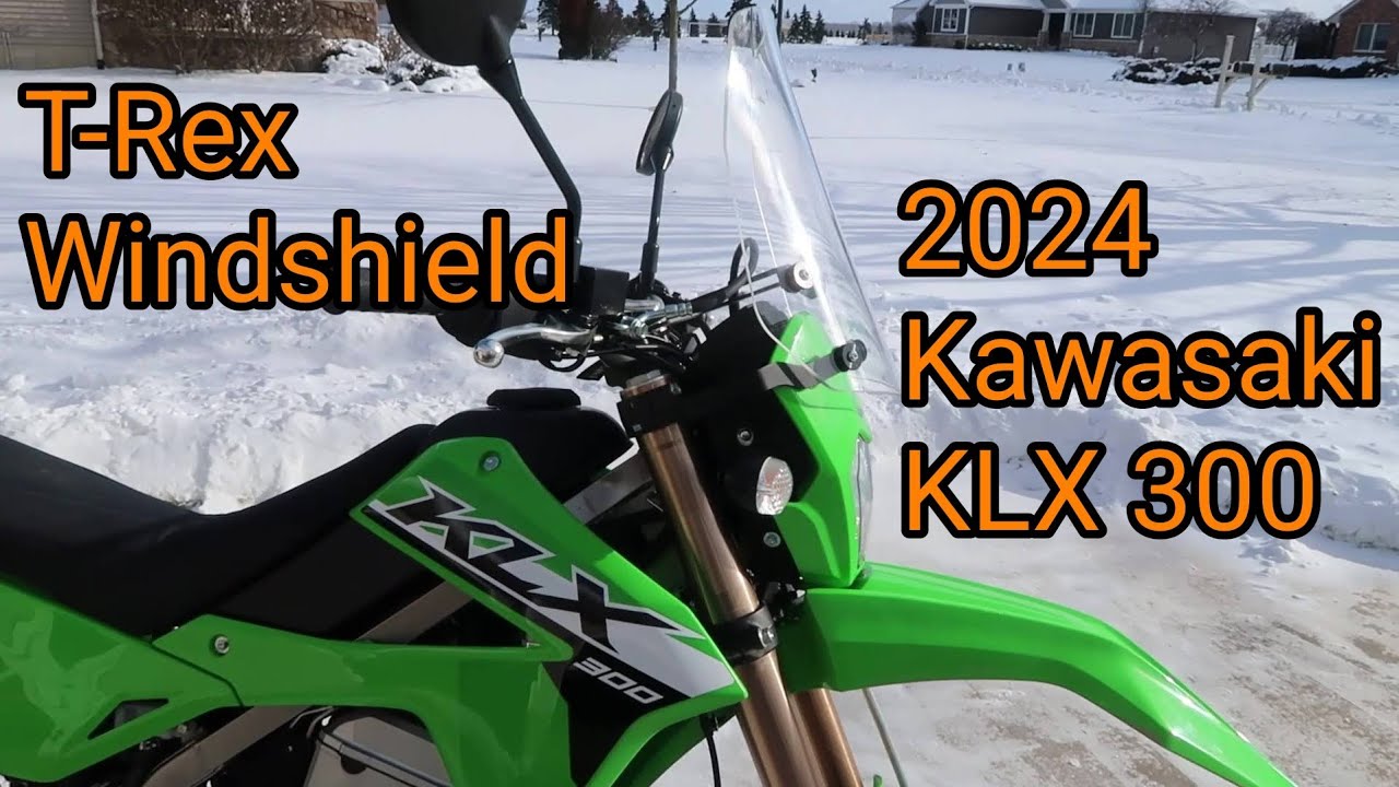 Installing The T-Rex "Large" Windshield on My 2024 KLX 300 - YouTube