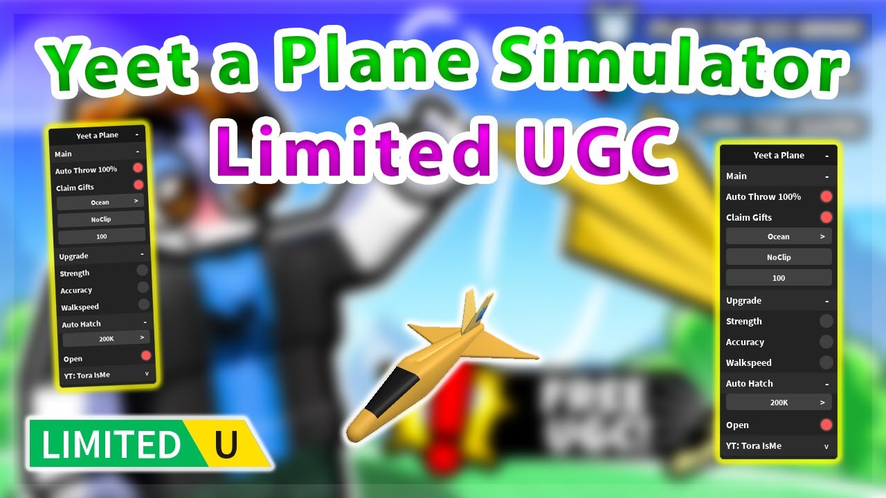 [UGC LIMITED] Yeet a Plane Simulator | Auto Throw / Upgrade Script - YouTube