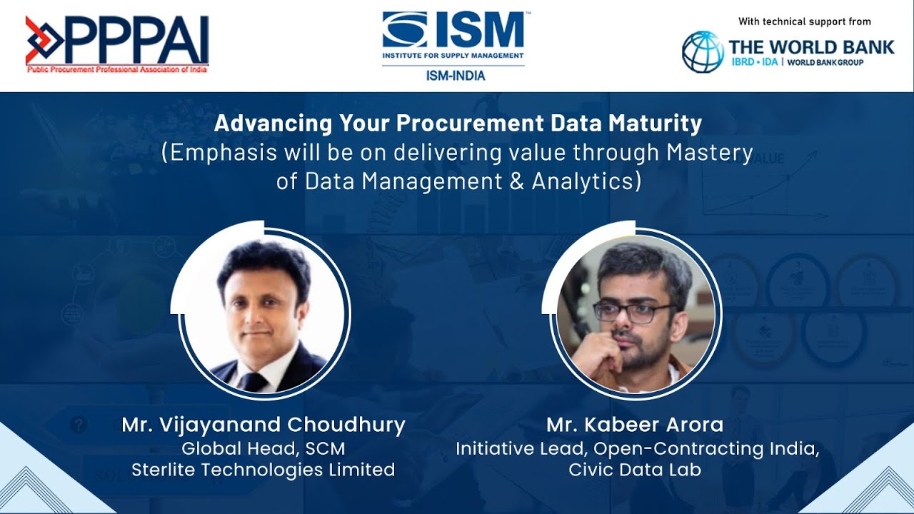 IPC 2023 | Advancing Your Procurement Data Maturity | Mr. Vijayanand Choudhury & Mr. Kabeer ...