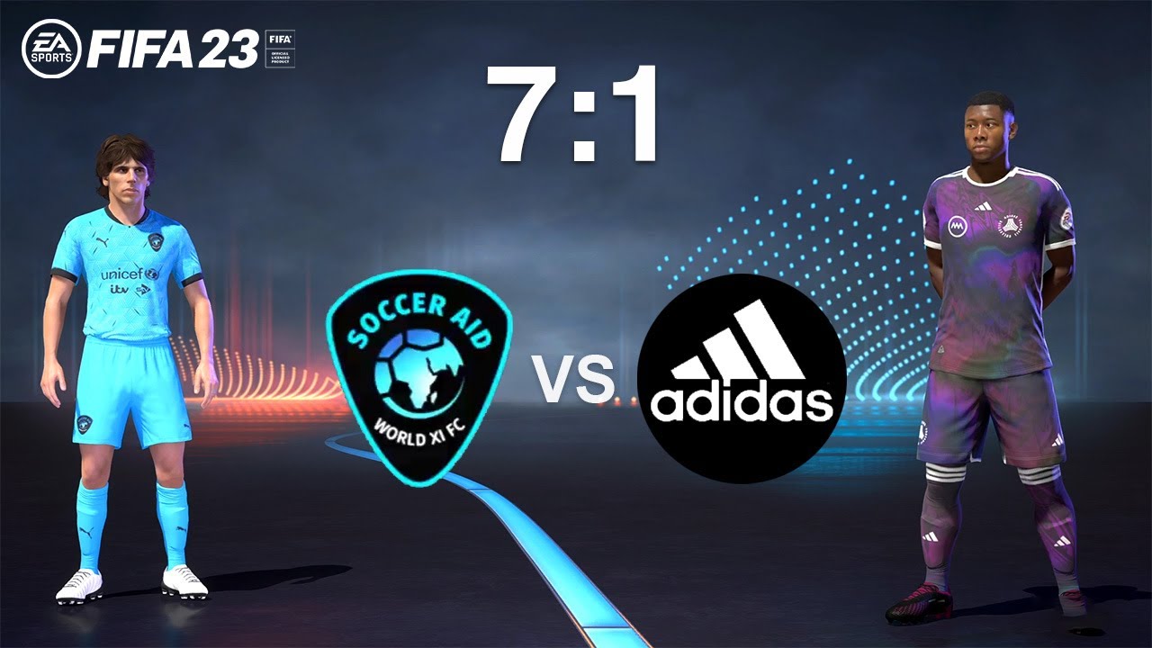 Fifa 23 - Soccer AID vs Adidas All-Star | Gameplay - YouTube