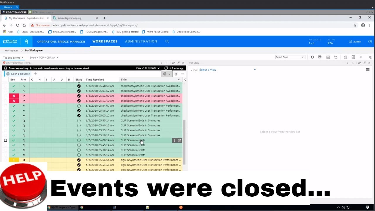 OBM + OPSCX: Closing events automatically, event correlation | OPSB ...