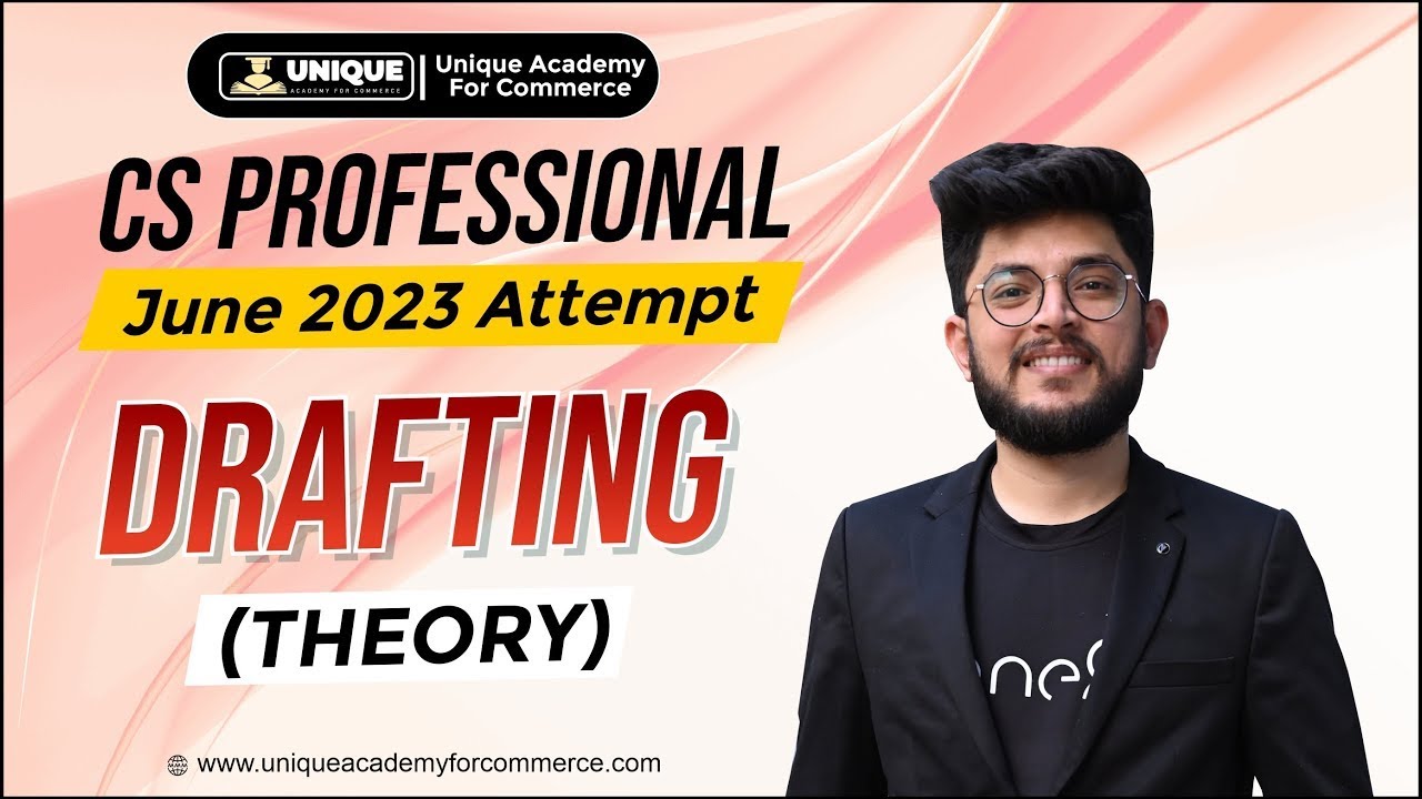 CS PROFESSIONAL DRAFTING 3.O THEORY MARATHON | CS Shubham Modi - YouTube