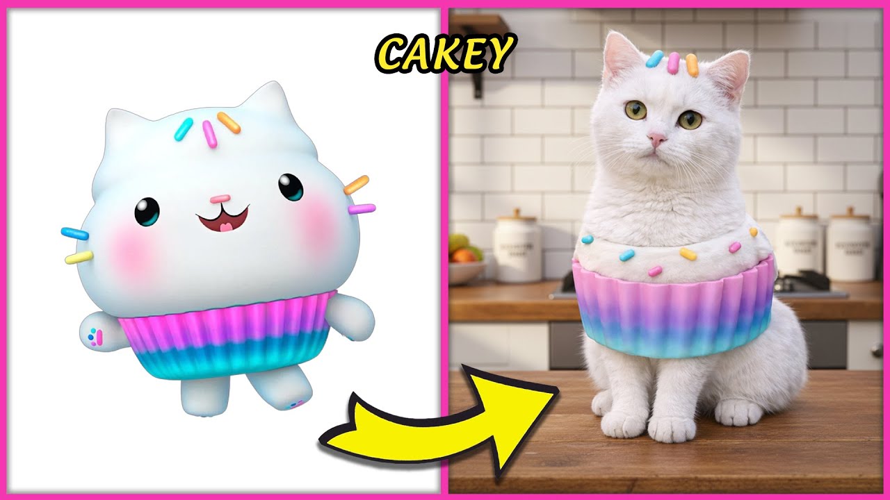 Gabby Dollhouse Characters IN REALLIFE Cats Version ~ Build Your Dream ...