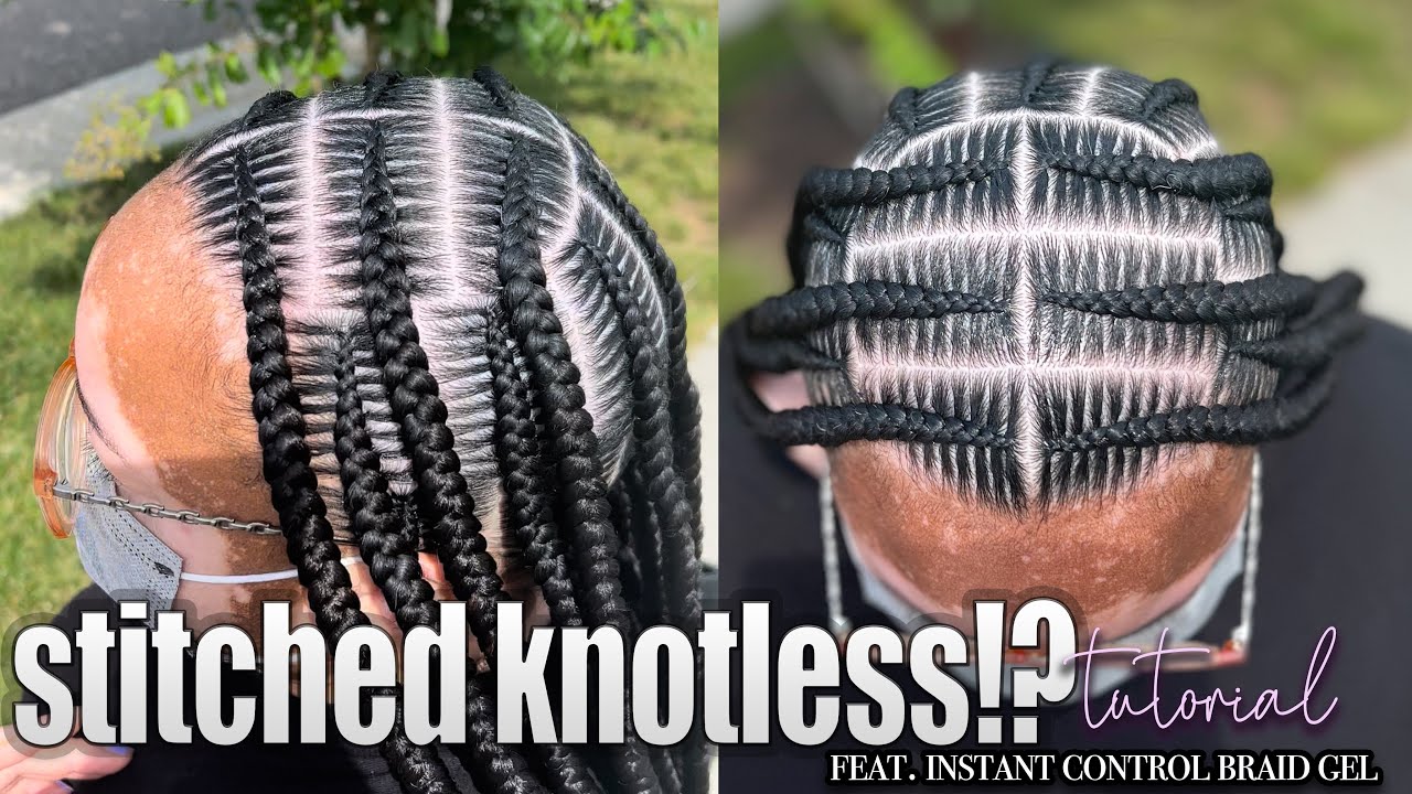 Stitched Knotless FULL STYLE 🔥🔥 One of my favorite styles to do! | Ft ...