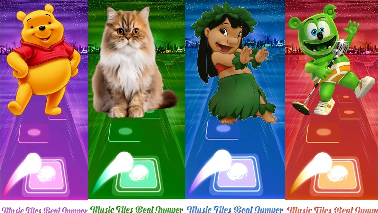 Winner the Pooh 🆚 Num Num Cat 🆚 Loli Stich 🆚 The Gummy Bear Show 🎶 Who ...